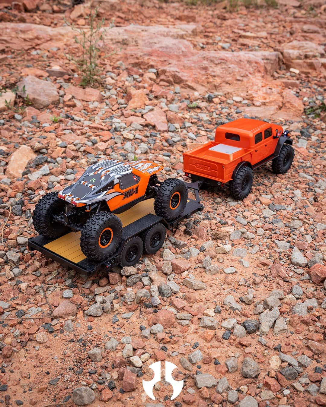 Axial SCX24 Dodge Power Wagon & Flat Bed Trailer - Small-Scale RC