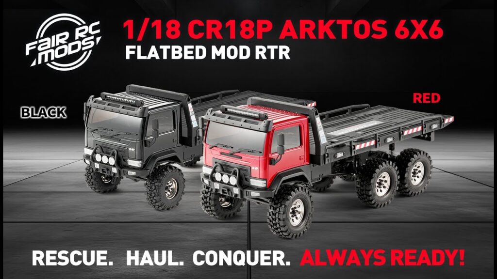 Video: Fair RC CR18P Arktos 6x6 Flatbed Mod - Small-Scale RC